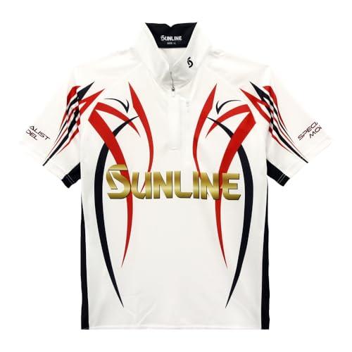 サンライン シャツ PRODRYシャツ半袖 SUW-04502CW ホワイト Sサイズ