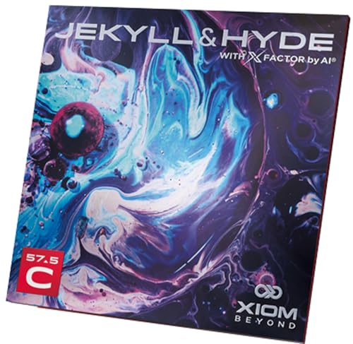 エクシオンXIOM 卓球 ラバー ジキル&ハイド C57.5 粘着ラバー ブラック 2.1 850038