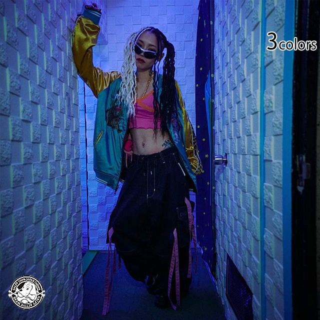 わんわんヤニクソスカジャン GALFY 131017 ガルフィー 犬 ゆったりめ オーバーサイズ 刺繍 ユニセックス