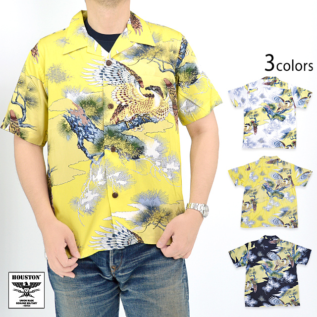 アロハシャツ「鷹」 HOUSTON 41108 ヒューストン 和柄 和風 ハワイアン タカ