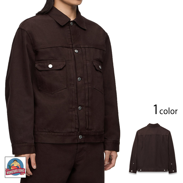 オニグルミデニムジャケット/＃002 BROWN DENIM JACKET - ONIGURUMI DYED 桃太郎ジーンズ MMGJ6000 MOMOTARO JEANS 日本製