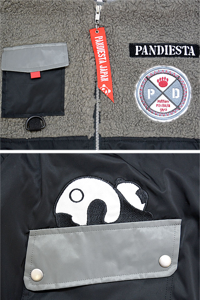 ボア切替袖取り外し2WAYミリタリージャケット PANDIESTA JAPAN 533956