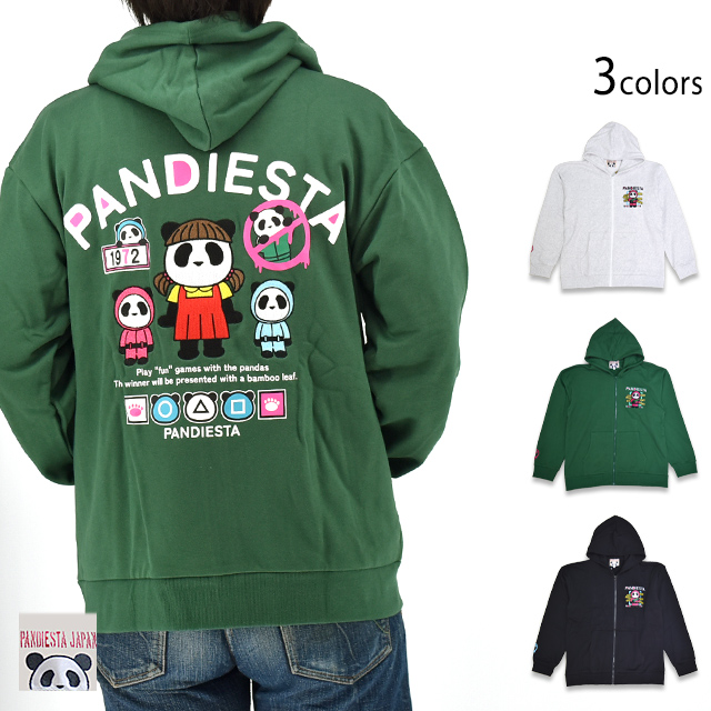 サバイバルパンダフルジップパーカー PANDIESTA JAPAN 595560 パンディエスタジャパン イカゲーム