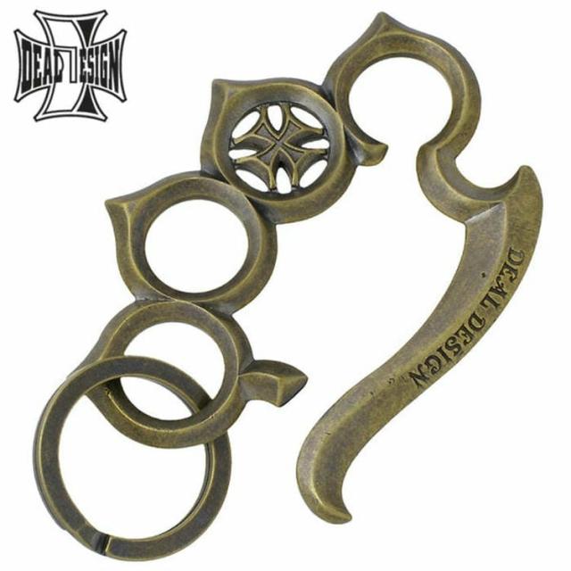 【21日までポイント5倍！】 ディール デザイン DEAL DESIGN 真鍮 キーホルダー メンズ ブレードジャック キーチェーン ot 391739GD 送料無料