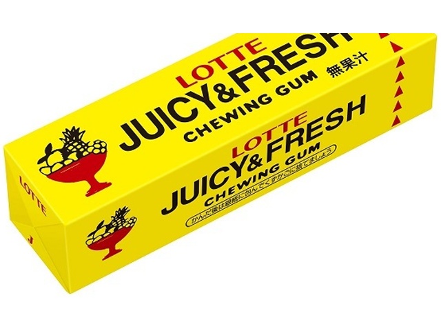 ロッテ ジューシー＆フレッシュガム ９枚 ×300 【全国送料無料】(沖縄・離島は別途)