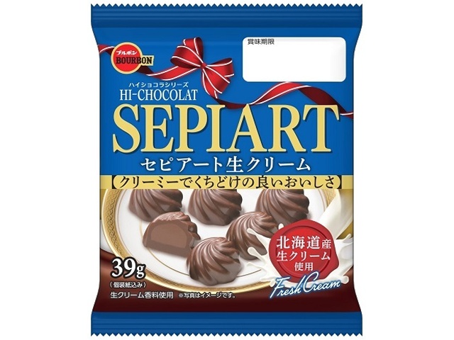 ブルボン セピアート 生クリーム３９ｇ ×40 【全国送料無料】(沖縄・離島は別途)