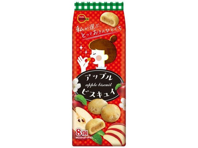 ブルボン アップルビスキュイ ８個 ×24 【全国送料無料】(沖縄・離島は別途)