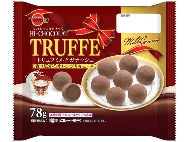 ブルボン トリュフミルクガナッシュ ７８ｇ ×24 【全国送料無料】(沖縄・離島は別途)