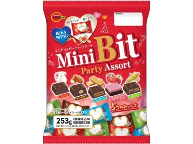 ブルボン ミニビットパーティーアソート２５３ｇ  ×12 【全国送料無料】(沖縄・離島は別途)