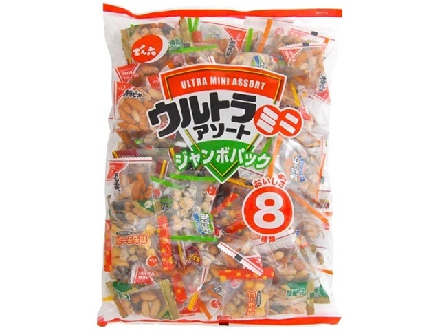 でん六 ウルトラミニアソート ６２０ｇ  ×8 【全国送料無料】(沖縄・離島は別途)
