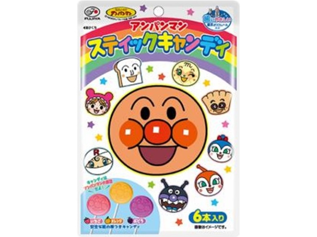 不二家 アンパンマンスティックキャンディ ６本 ×144 【全国送料無料】(沖縄・離島は別途)
