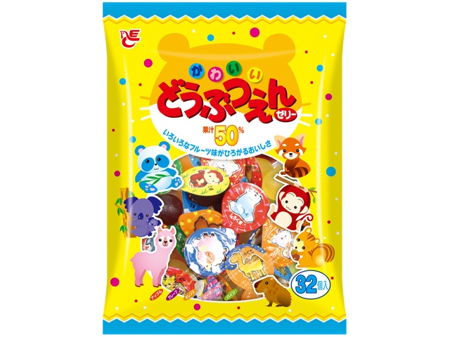 エース どうぶつえんゼリー ３２個   ×16 【全国送料無料】(沖縄・離島は別途)