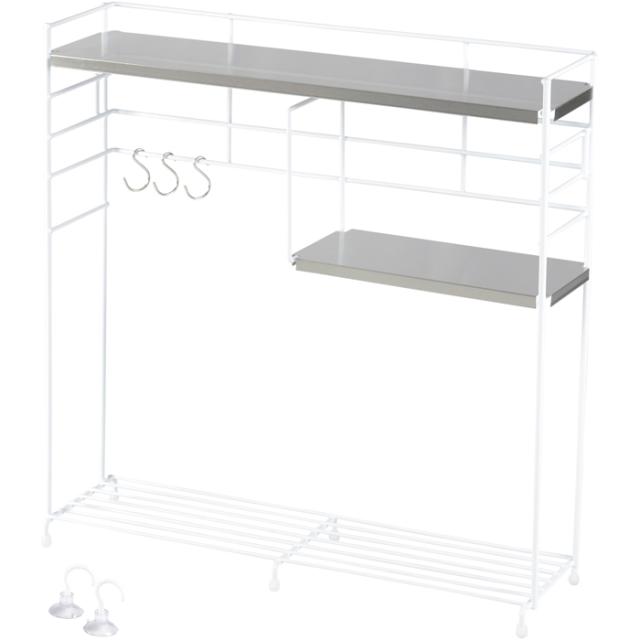 ビーワーススタイル 【送料無料】SB-130027 bws SELECTION ステンレス天板キッチンラック （ホワイト） (SB130027)の通販はau PAY マーケット - 激安 ...