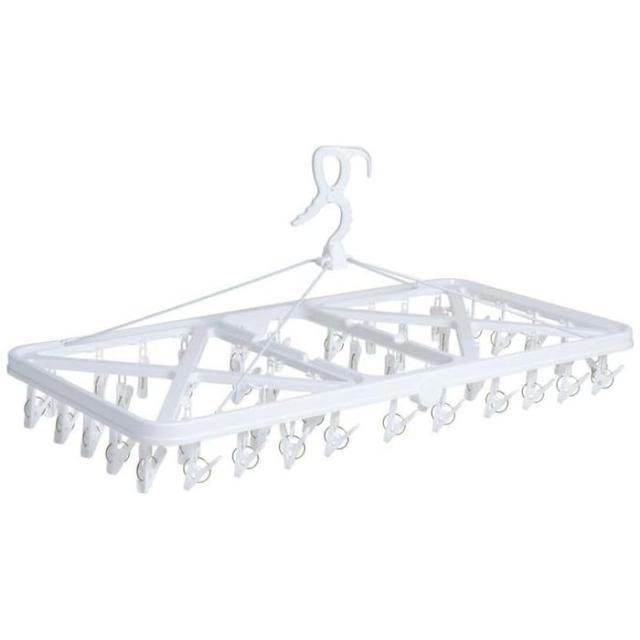 ニッコー 【送料無料】4904182851411 軽量 キャッチ式 角ハンガー 強力ピンチ 44個付 ホワイト LP-44Wの通販はau ...