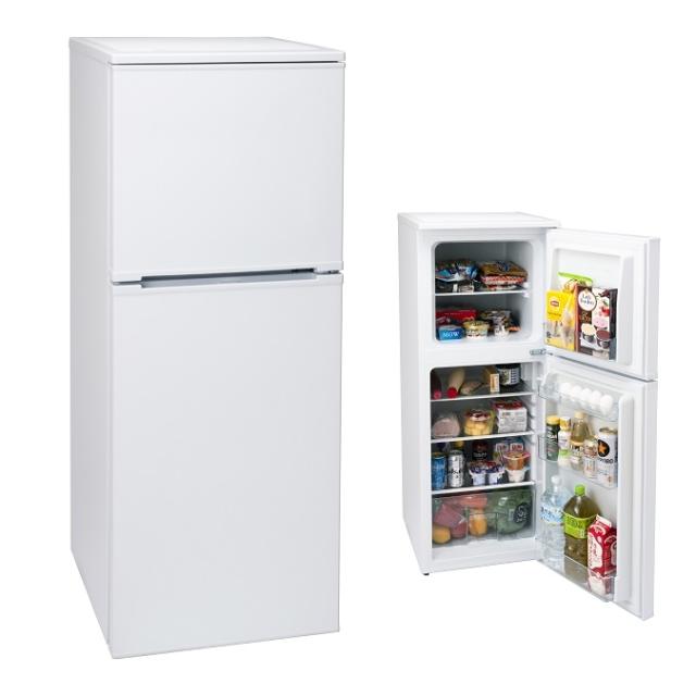 139L 2ドア冷蔵庫直冷式(ホワイト右開き) アビテラックス AR-131【送料無料】 (AR131)