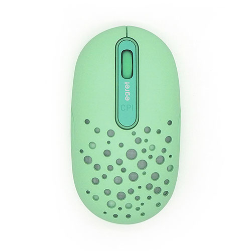 【納期目安：1週間】【送料無料】EM23-H2 EGRET HappiE LEDがふんわり光る高機能充電式ワイヤレスマウス ミント ...