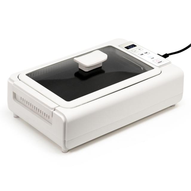 吸煙グリル調理器 ゼロスモークDX2 230℃ プレート2枚 フッ素加工 水洗いok 吸引ファン 穴あき 油落とし ROOMMATE RM-211TE【送料無料】 (RM211TE)