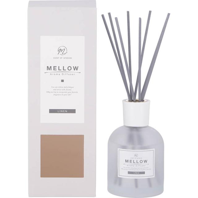 【4個セット】 Mellow(メロウ) ディフューザー Linen 200ml SR565 不二貿易 FJ-28073【送料無料】 (FJ28073)