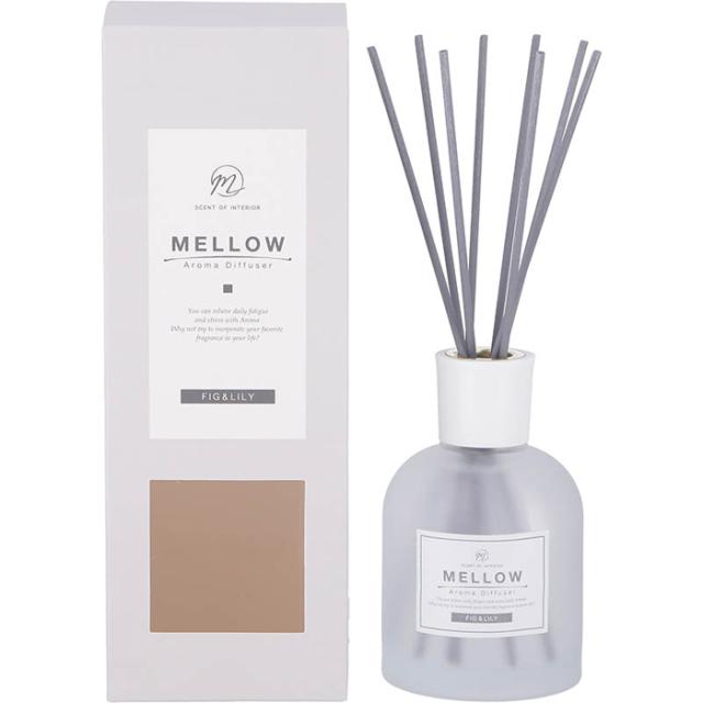 【4個セット】 Mellow(メロウ) ディフューザー Fig&Lily 200ml SR587 不二貿易 FJ-28074【送料無料】 (FJ28074)
