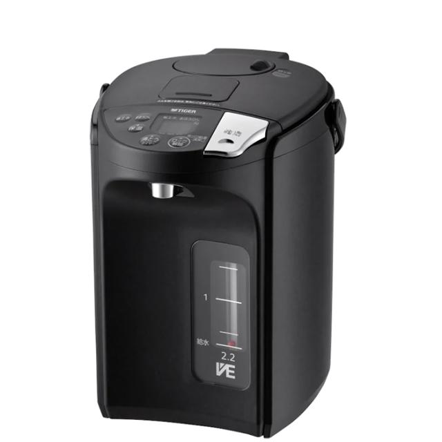 蒸気レスVE電気まほうびん＜とく子さん＞ 2.2L アーバンブラック タイガー PIS-G220(KE)【送料無料】 (PISG220(KE)) 【納期目安：１週間】