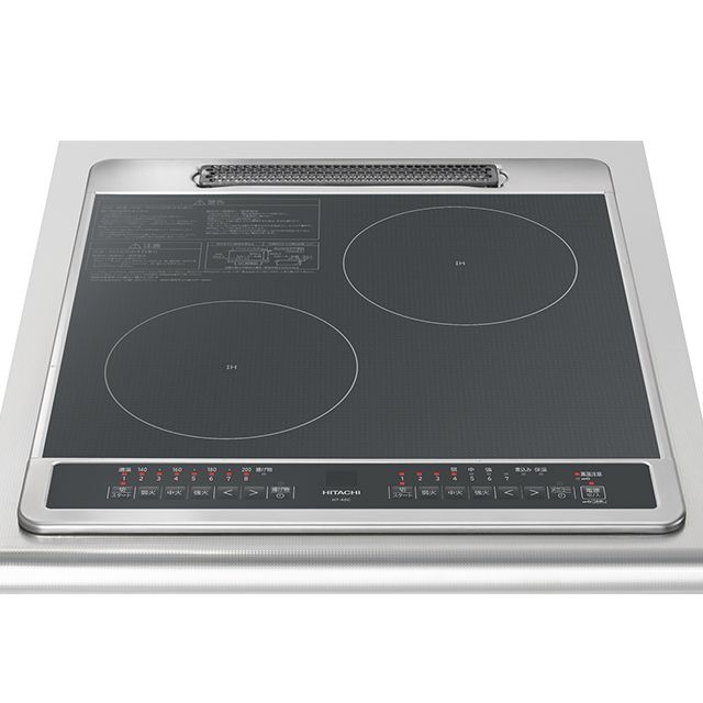 IHクッキングヒーター 大火力でおいしく調理、左3.0kW、右2.0kW (ブラック) 日立 HT-40C【送料無料】 (HT40C) 【納期目安：３週間】