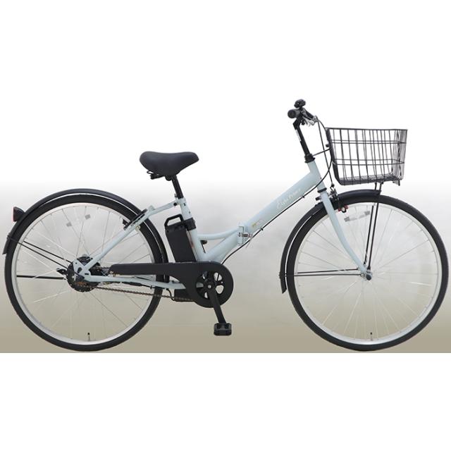 電動アシスト自転車 26型 SUISUI シングル 折り畳み ワンモードアシスト 5.8Ah アイスグレー KAIHOU SST-DRO110IG【送料無料】 (SSTDRO110IG)