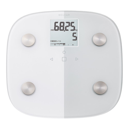 エレコム 【送料無料】HCS-FS010WH 体重計 体組成計 【内臓脂肪レベル/BMI/体脂肪率/骨格筋率/骨量/基礎代謝/など8項目測定】自動認識 ホワイト (HCSFS010WH)の通販 ...