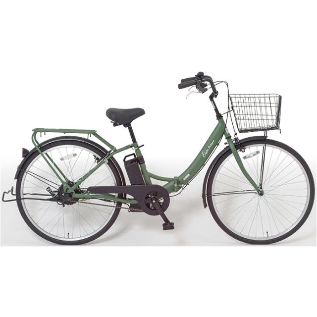 電動アシスト自転車 26型 SUISUI シングル キャリア付き折畳 ワンモードアシスト 5.8Ah オリーブグリーン KAIHOU SST-DRO100OL【送料無料】 (SSTDRO100OL) 【納期目安：12/中旬入荷予定】