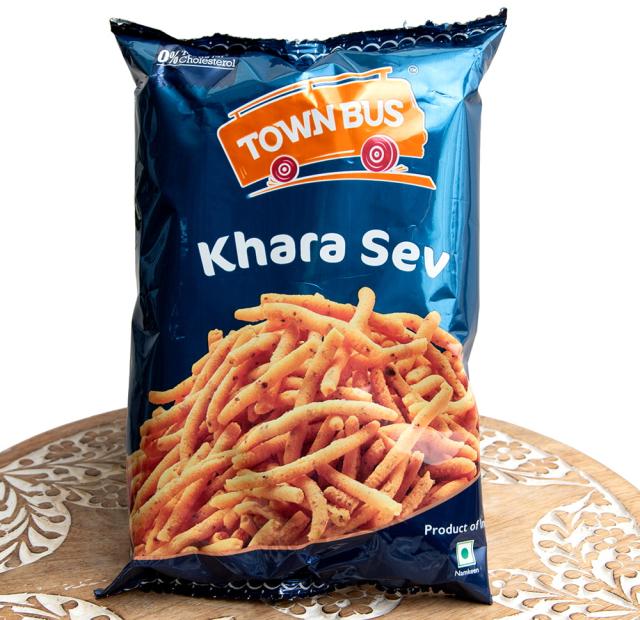 シンプル＆クミン味の南インドスナック Khara Sev 150g【TOWNBUS】 / お菓子 ココナッツオイル揚げ TOWNBUS(タウン ...