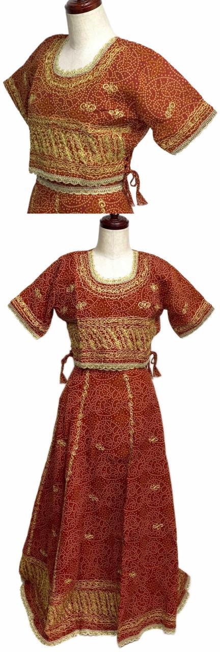 【送料無料】 インドのドレス チャニヤ チョウリ【ワケアリ】 / TIRAKITA(ティラキタ) サリー レディース 女性物 エスニック衣料 アジアンファッション エスニックファッション