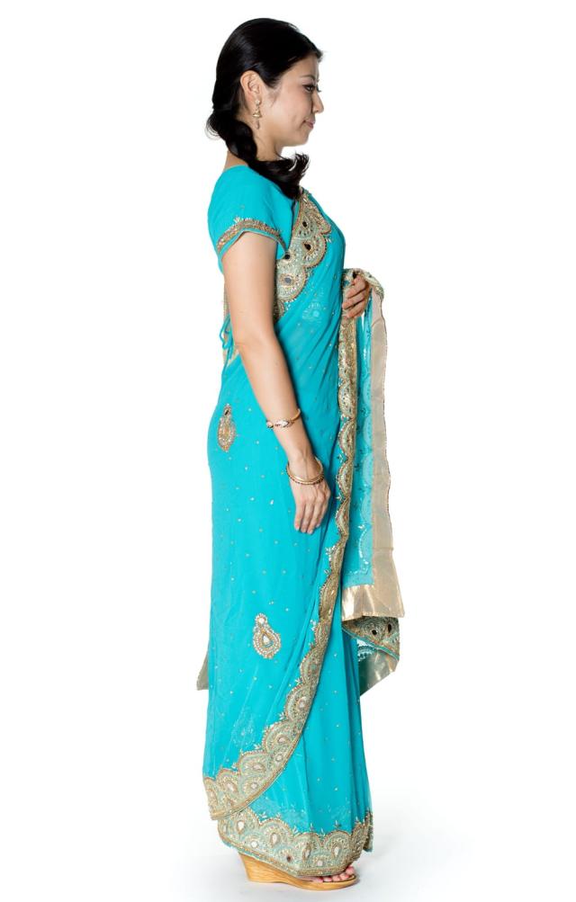 送料無料】 【一点物】ミラーワークと刺繍の婚礼用ゴージャス ジョー