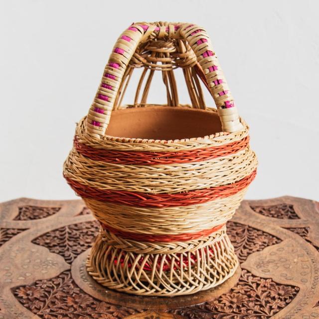 【送料無料】 カングリ カシミール地方伝統の火鉢 kangri / 暖炉 かいろ カイロ 火ばち kanger kangid アジアン家具 ...
