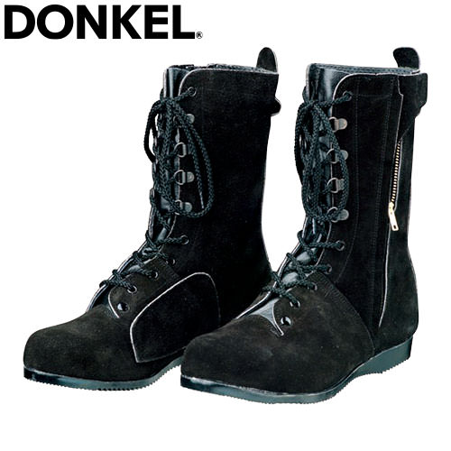 安全靴 ブーツ ドンケル DONKEL ベロアチェック付 高所・耐熱・溶接靴 長編上靴チェック ベロア T-7 ファスナー止め JIS規格 抜群の軽さと屈曲性 足場を確認しやすい