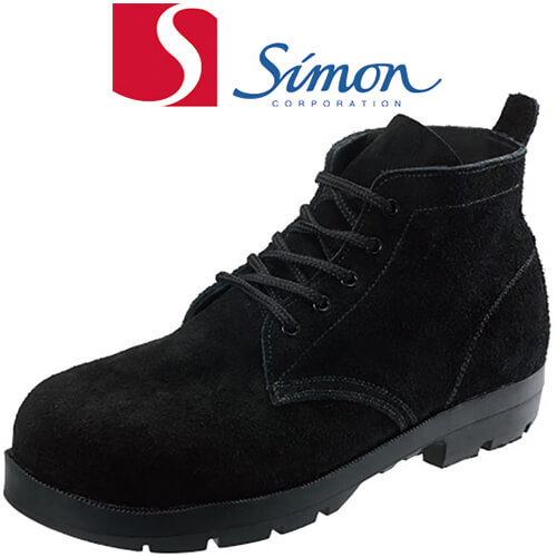 安全靴 ハイカット シモン Simon HI22黒床耐熱 2192720 紐靴 JIS規格
