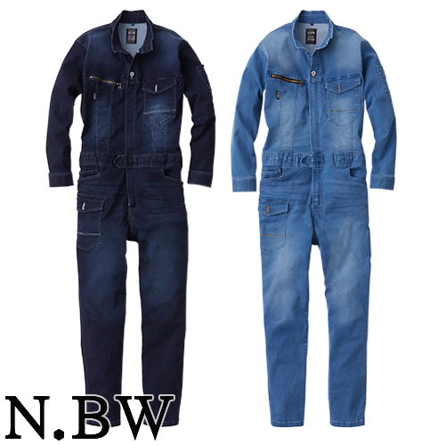 作業服 デニムツナギ 桑和 SOWA N.BW ツナギ 2082-20 作業着 通年 秋冬 ストレッチ 吸汗性 製品洗い 野帳ポケットの通販はau PAY マーケット - まもる君 au ...
