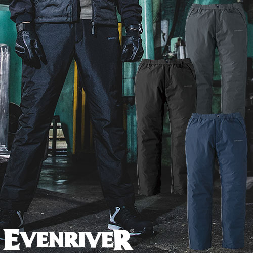 防寒パンツ イーブンリバー EVENRIVER クリンプドオーバーパンツ R402 作業着 防寒 作業服 アウトドア タウンユース カジュアル シンプル カッコいい 登山 ハイキング キャンプ ...