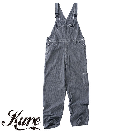 作業服 サロペット クレヒフク KURE  サロペット 2950 作業着 通年 秋冬 オーバーオール オールインワン ヒッコリー ワーク フィールド DIY 農作業 ガーデニング カジュアル アウトドア キャンプ