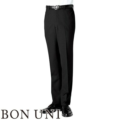 パンツ スラックス ズボン 制服 ユニフォーム ボンユニ BONUNI ボストン ノータックスラックス 12110-99 飲食店 メンズ レストラン カフェ おしゃれ かっこいい