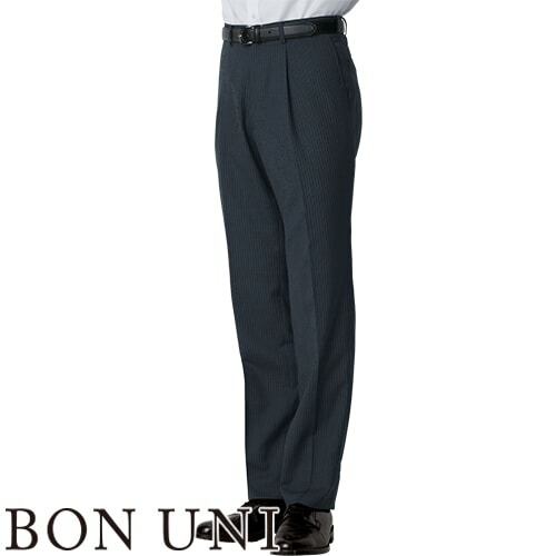 パンツ スラックス ズボン 制服 ユニフォーム ボンユニ BONUNI ボストン ワンタックスラックス 12119-98 飲食店 メンズ レストラン カフェ おしゃれ かっこいい