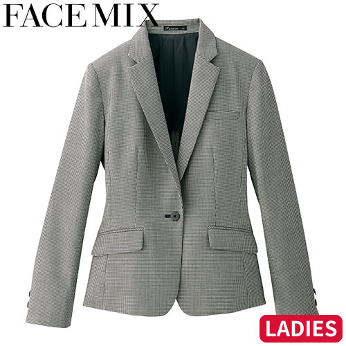 ジャケット 制服 ユニフォーム スーツ FACEMIX フェイスミックス レディスストレッチジャケット FJ0310L 飲食店 フォーマル レディース ホテル レストラン ブライダル おしゃれ かっこいい