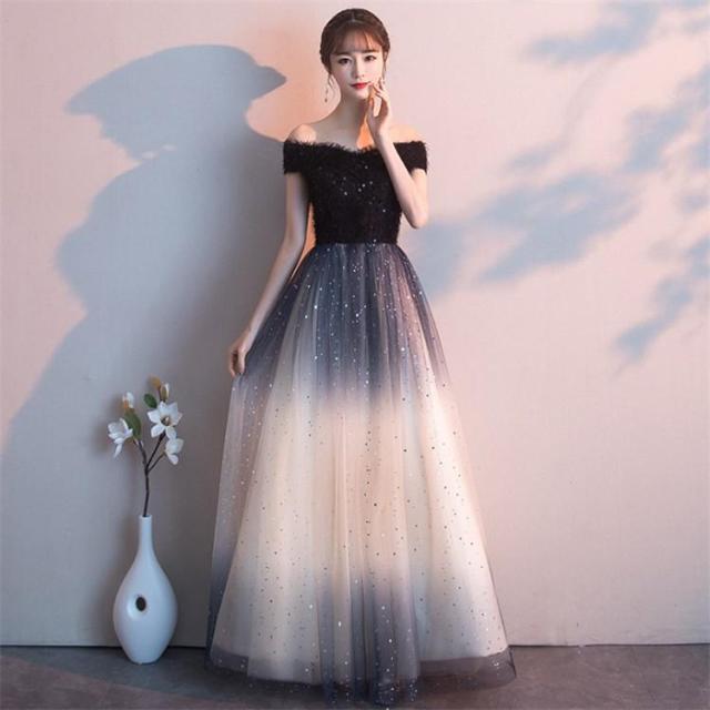 ロングドレス 演奏会 結婚式 ドレス 袖あり マキシ丈 aライン パーティードレス フォーマル パーティドレス ピアノ 発表会 二次会 ウェディング 花嫁 上品 大人