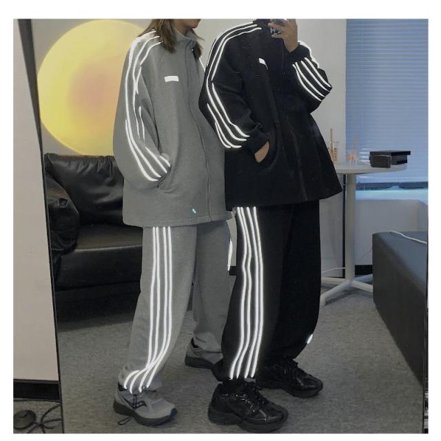 セットアップ メンズ ランニング 上下セット 秋冬 スウェット ジャケット ジップアップ パンツ ゆったり オシャレ ジャージ スポーツウェア カジュアル 運動着