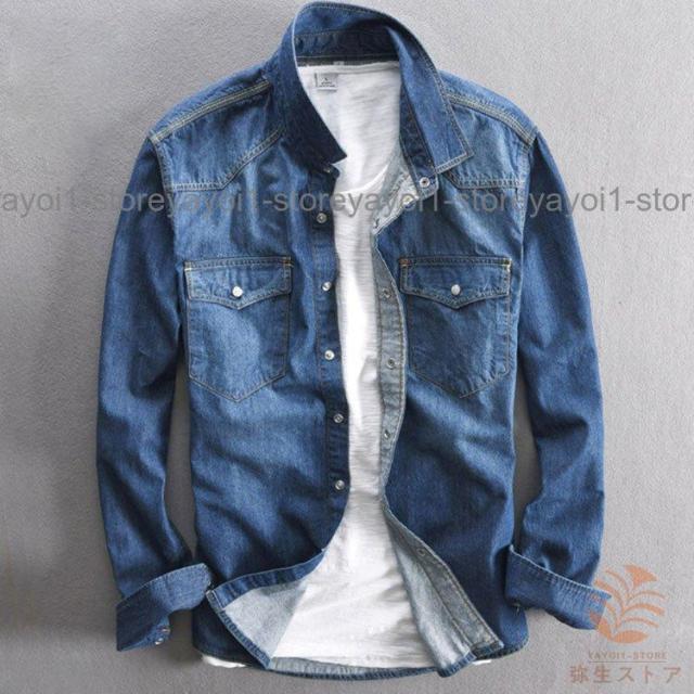 デニムジャケット メンズ 春秋 Gジャン ジージャン ジャンパー スタイリッシュ デニムコート ショート丈 アウター ブルゾン ジャケット 大きいサイズ