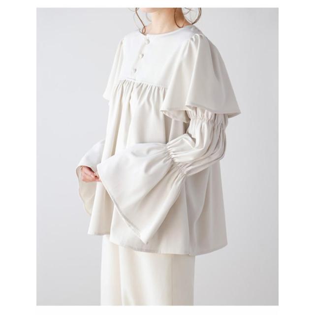 Lajour made in Japan 日本製 ブラウス 前後2way