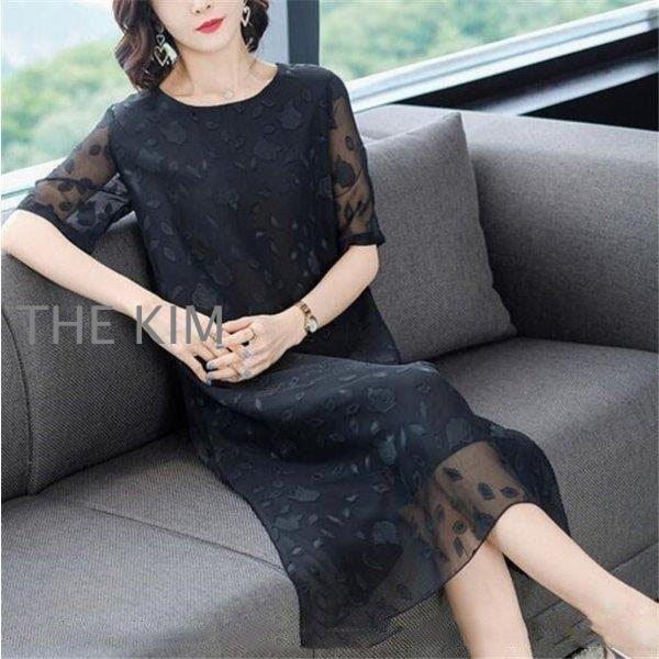 パーティードレス ワンピース 30代 40代 50代 結婚式 同窓会 お呼ばれ 袖あり 親族 フォーマルレディース服装 ミモレ丈 女性 大きいサイズ