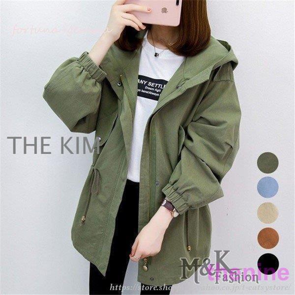 スプリングコート レディース ショート丈 モッズジャケット ミリタリージャケット トレンチコート 春アウター キレイめ カジュアル 新作