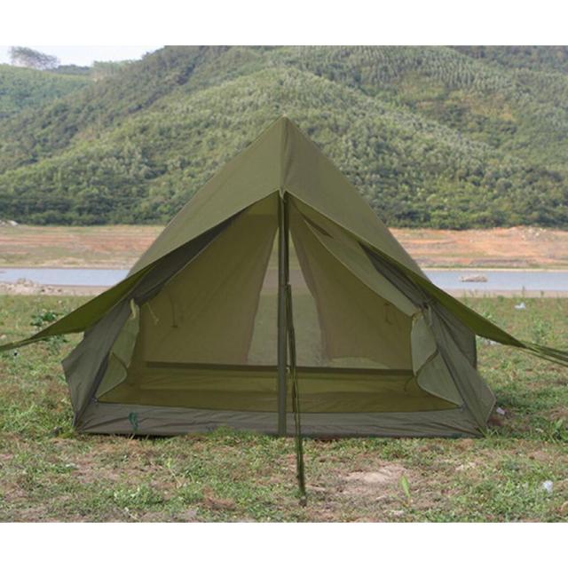 ロッジ テント ファミリー アウトドア キャンプ 3人用 4人用 シンプル