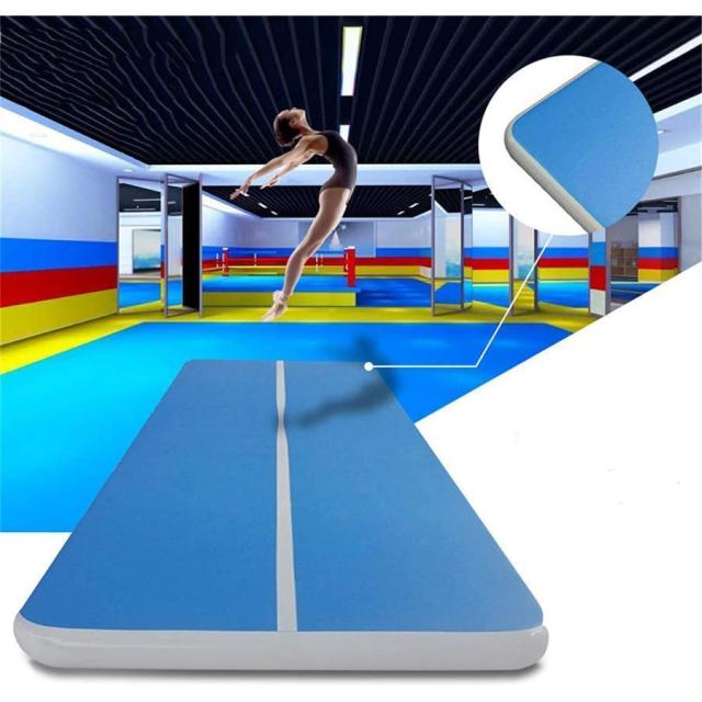 エアートラック 体操 エアトマット タンブリングマット 2/3/4/5/6M長さ 2m幅広 20cm厚い 体操トレーニングマット インフレータブル エクササイズマット 厚手