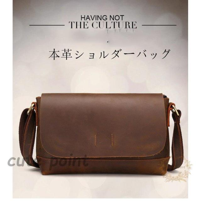 ショルダーバッグ メンズバッグ 本牛革 横型 斜め掛け 肩掛け 通勤 大容量 20代 30代 40代 50代 プレゼント ギフト 父の日 彼氏 耐摩設計 2way 牛革