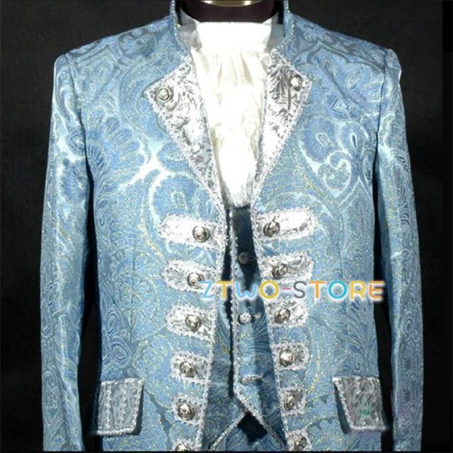 王子様 貴族 メンズ 服 司会服装 舞台公演 伯爵 男性用スーツ 5点セット